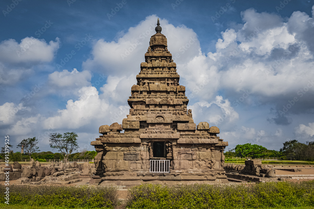 Shore temple built by Pallavas is UNESCO`s World Heritage Site located ...
