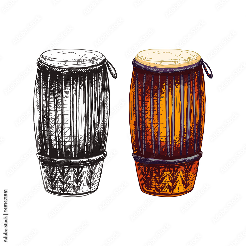 129_congas, darbuka_congas high cuban drum, percussion instrument ...