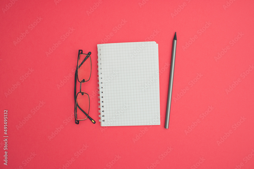 Business A6 notebook wire binding mock up blank template design idea ...