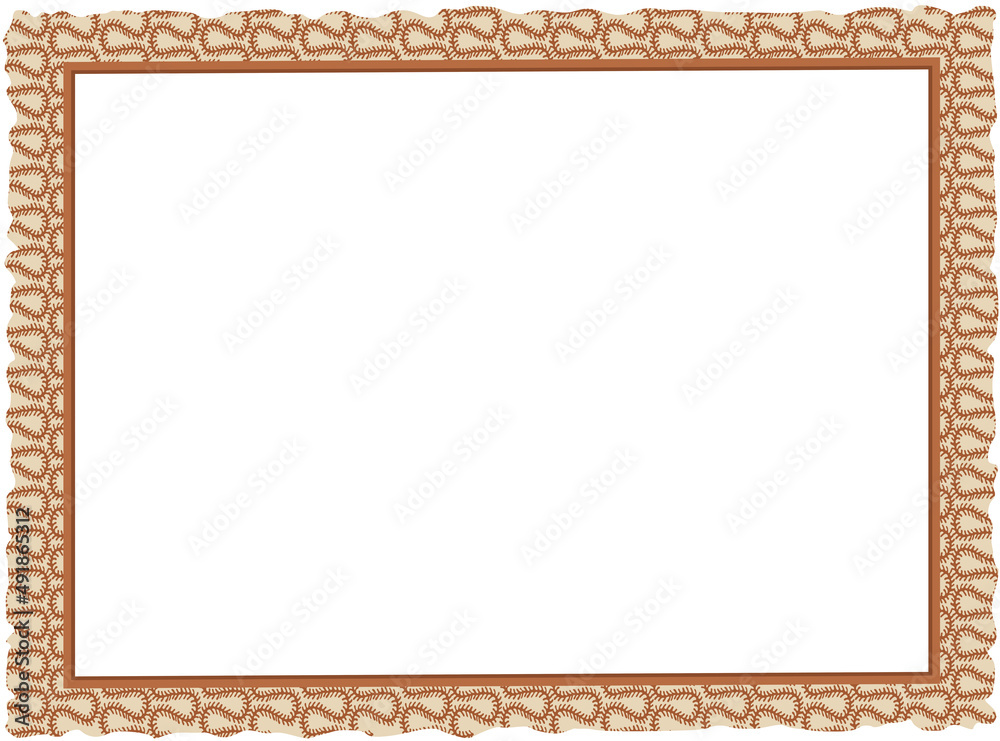 Simple decorative frame border design Stock Vector | Adobe Stock