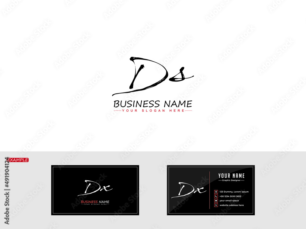 Initial DS Signature logo, Signature Ds sd luxury letter red black and ...