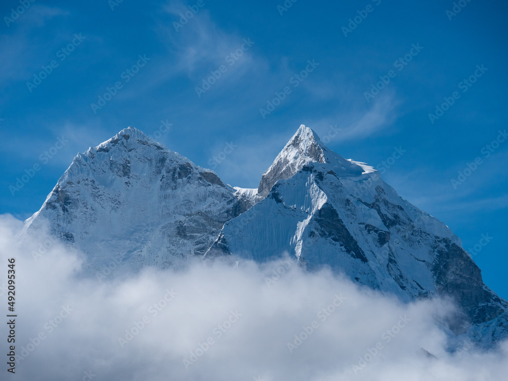 mount Ama Dablam , Khumbu valley, Sagarmatha national park, Everest ...