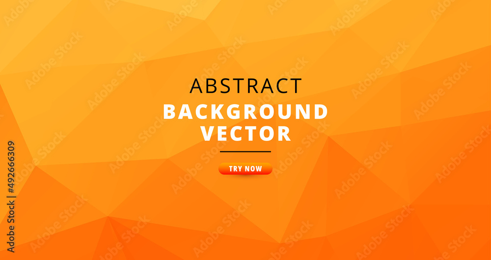 Low poly background with orange color for sale banners, wallpapers, for ...
