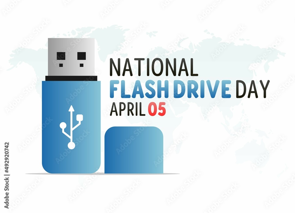 vector graphic of national flash drive day good for national flash ...