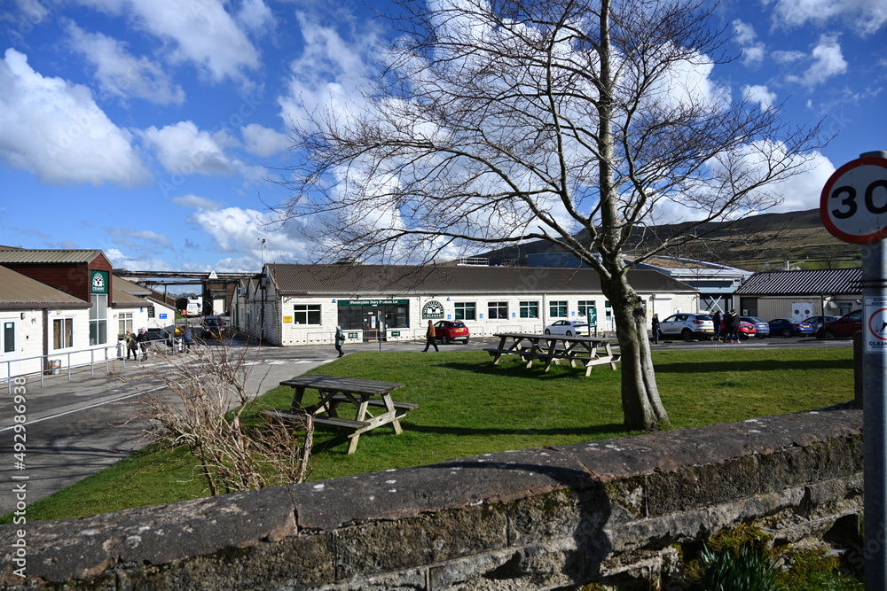 Photo Stock Wensleydale Creamery, Wensleydale cheese dairy, Gayle Lane ...