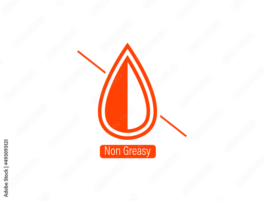 non-greasy icon, logo vector illustration Stock Vector | Adobe Stock