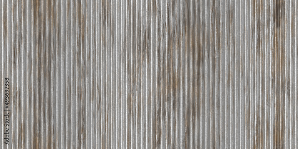 Ilustración de Stock Seamless corrugated steel sheetmetal 3D rendered ...