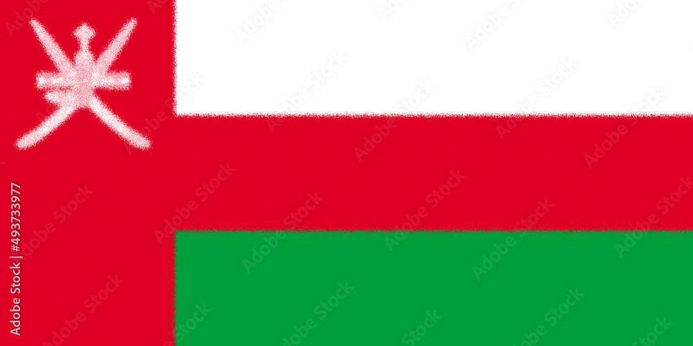 Illustration Stock Oman flag. OM national banner. Oman patriotism ...
