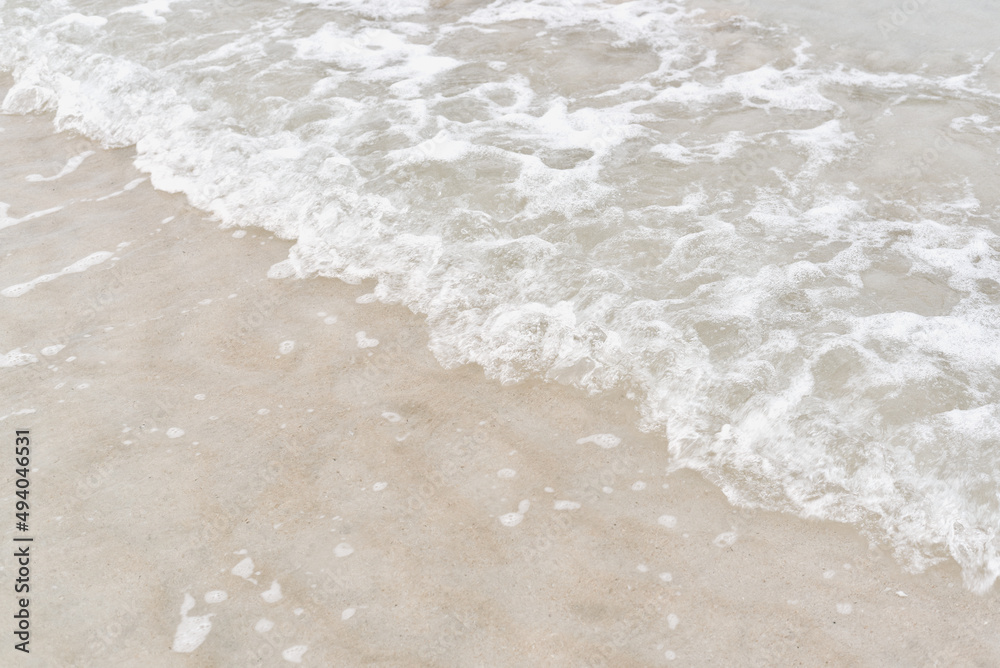 Sea waves at the beach. Minimalist aesthetic. Calmness and relax Stock ...
