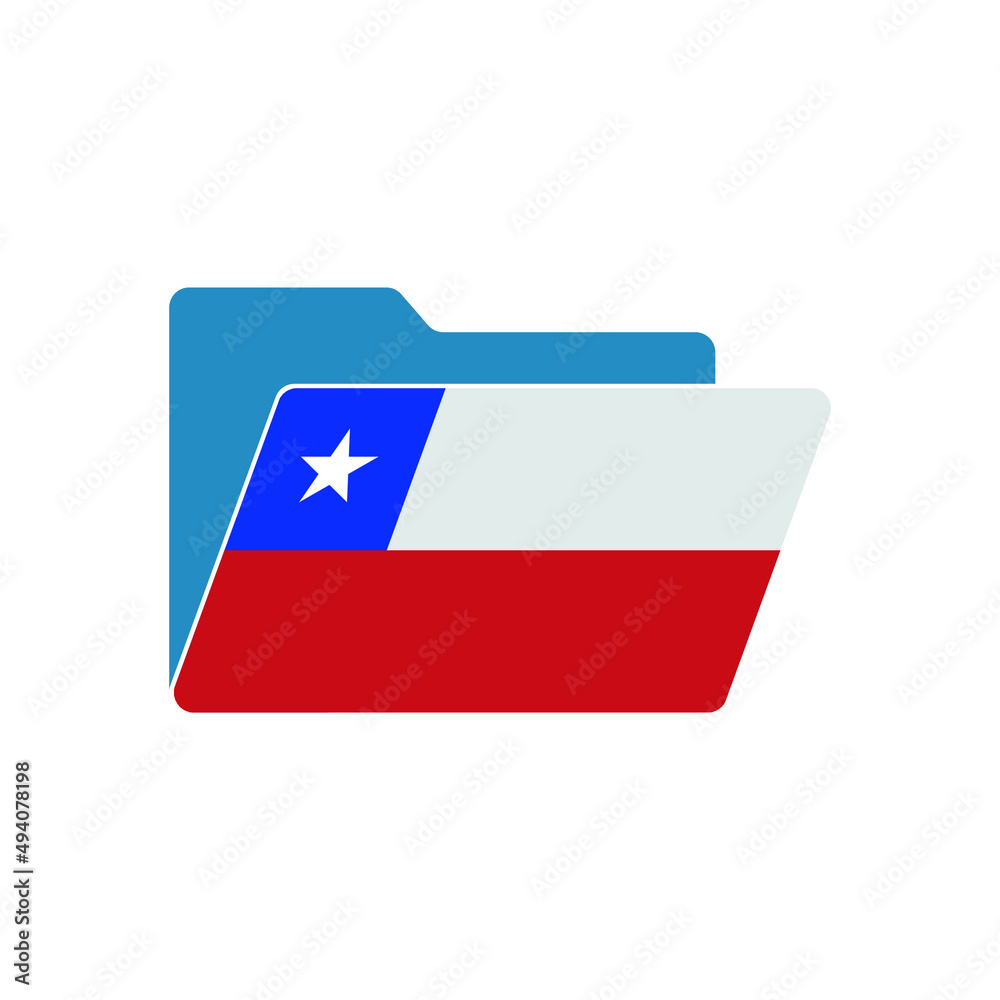 Chile. Folder icon with Chile flag. Vector folders icons with flags ...