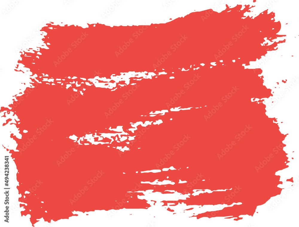 Abstract Red Paint Brush Stock Vector | Adobe Stock