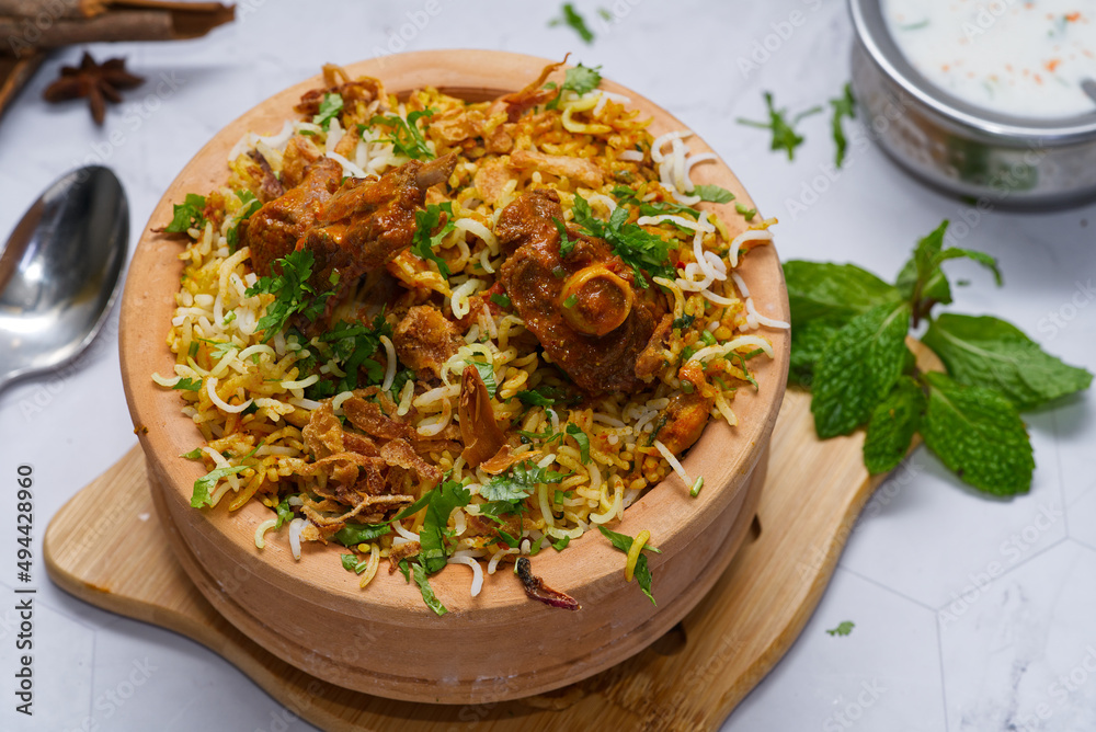 Mutton Biryani Stock Photo | Adobe Stock