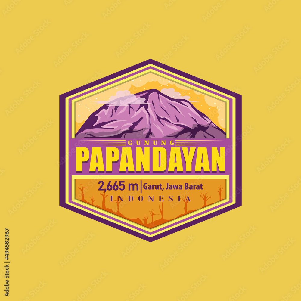 Mountain logo. The mountain originating from Indonesia is named Mount ... Mountain logo. The mountain originating from Indonesia is named Mount ...