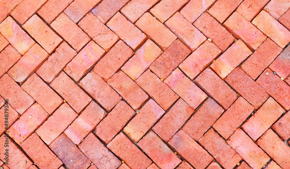 walkway pattern with brick pavement. Stock Photo | Adobe Stock