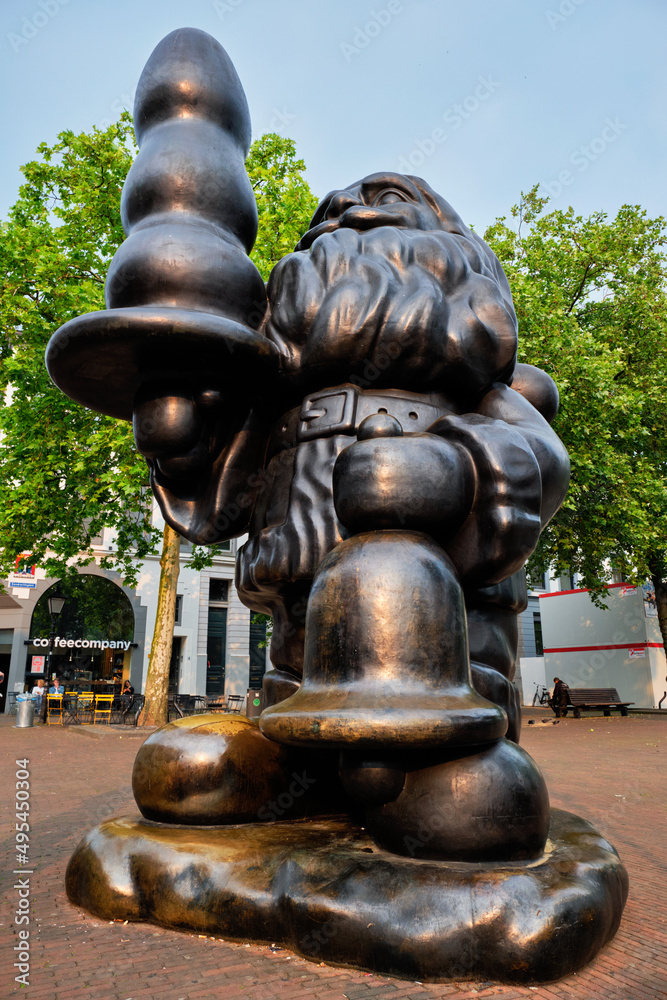 ROTTERDAM, NETHERLANDS - MAY 25, 2018: Santa Claus sculpture, aka ...