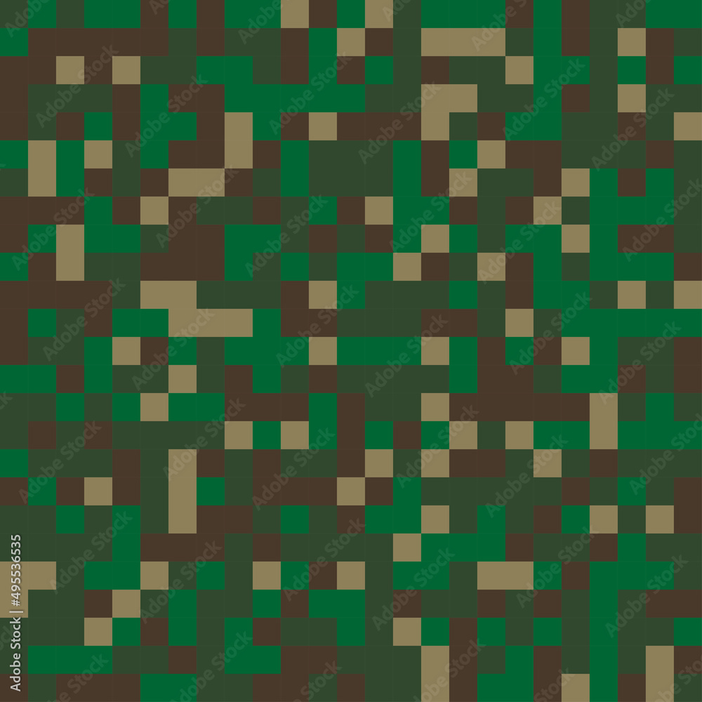 Camouflage concept, camouflage colors in 8 bit measurements Stock ...