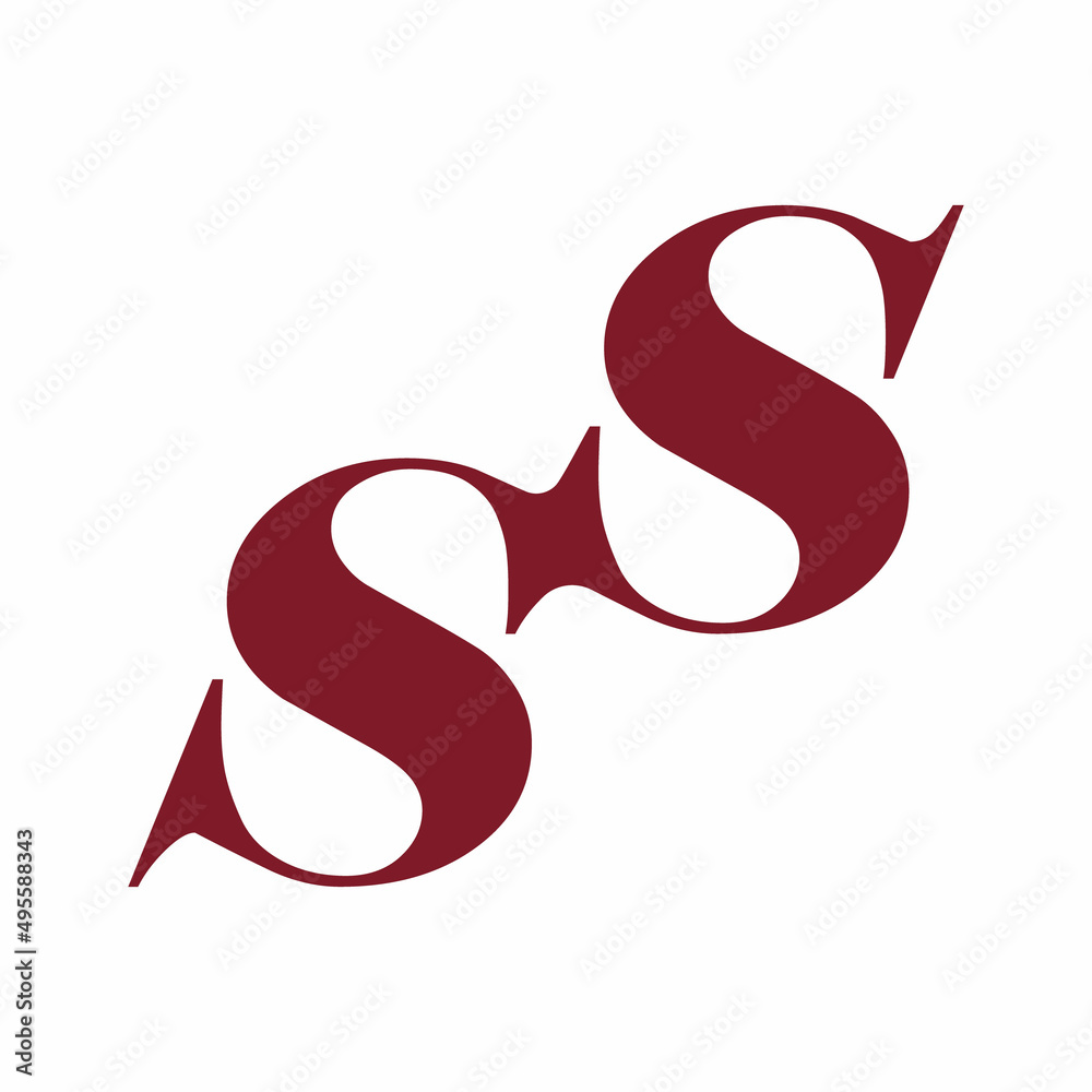 Beautiful letter SS infinity monogram in incredible luxury and classy ...
