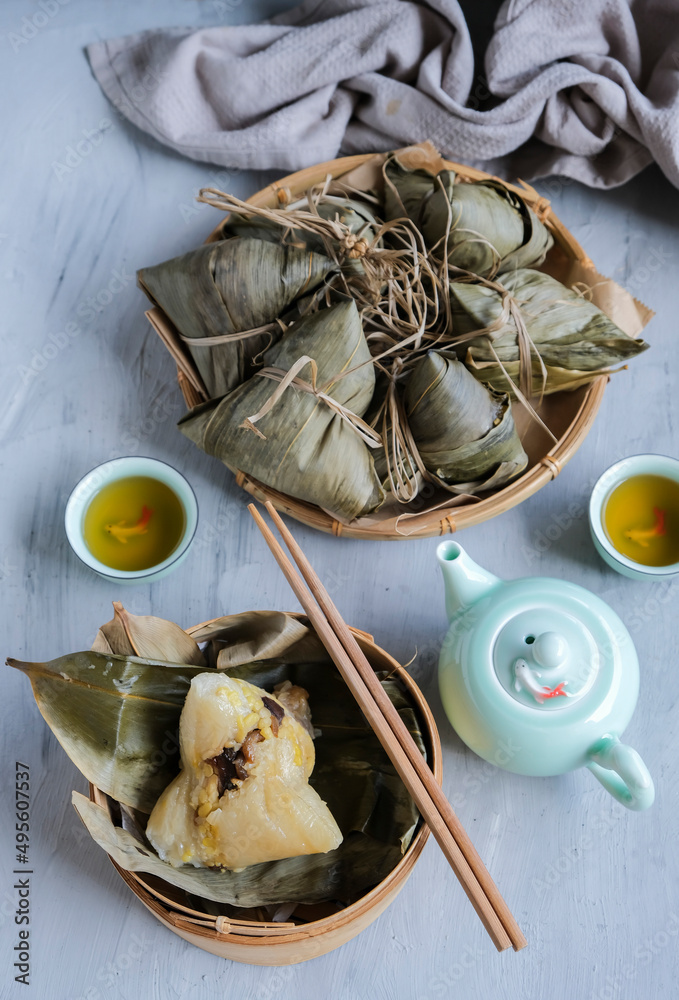 Zonzi aka Sticky Rice Dumplings. Delicious with generous fillings of ...