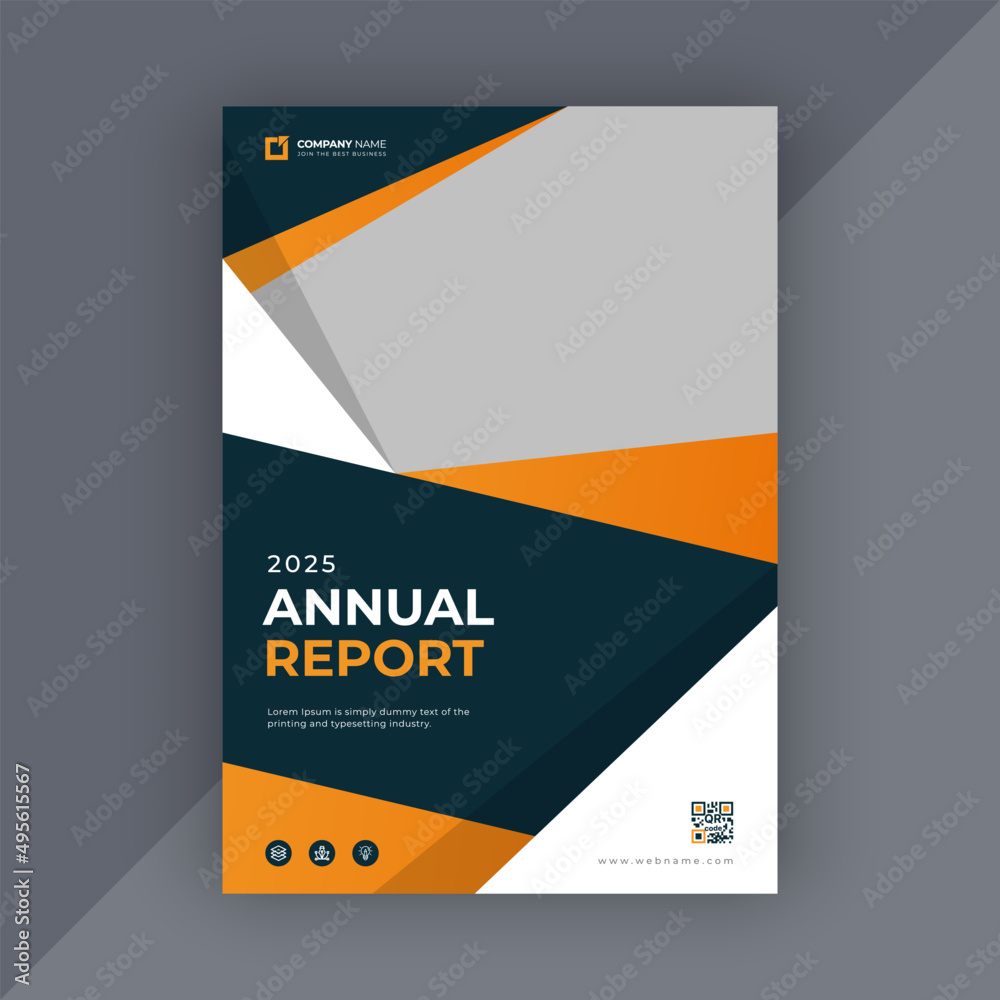 Cover design template corporate business annual report brochure poster ...