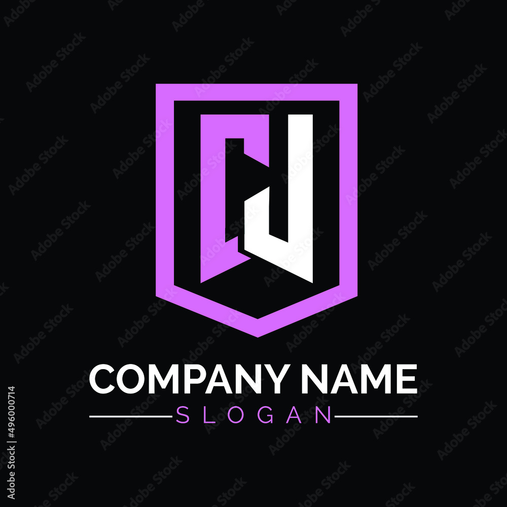 CJ LOGO , CJ INITIAL , CJ ICON. Stock Vector | Adobe Stock