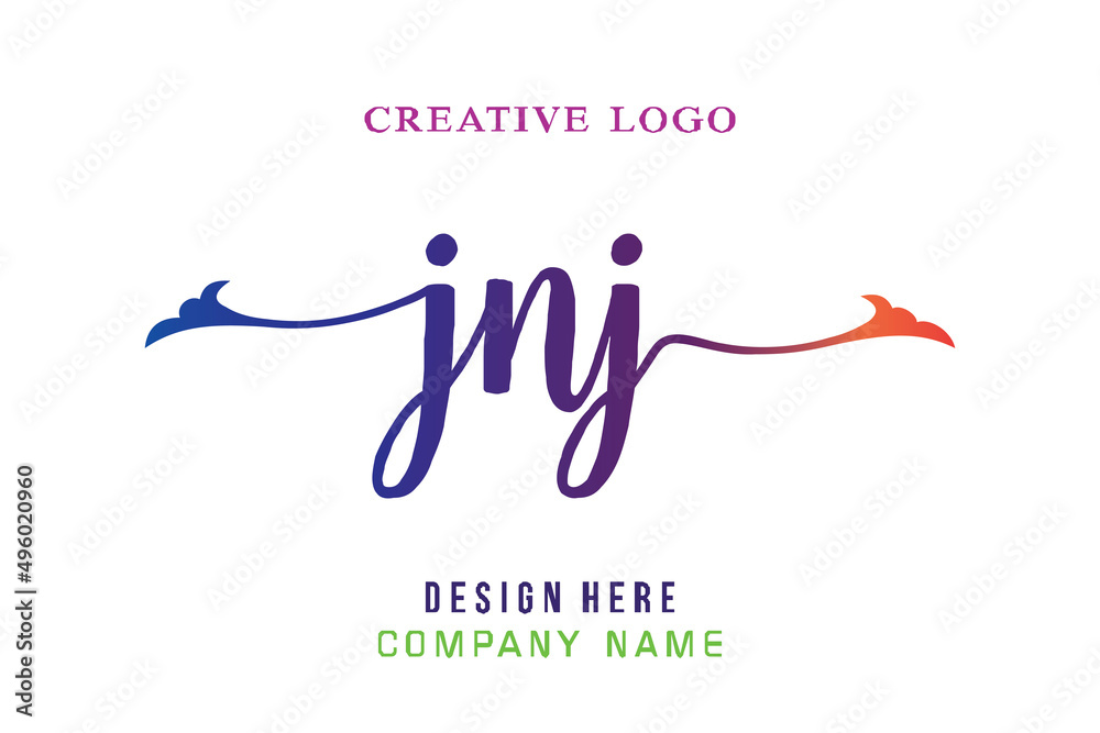 JNJ lettering logo is simple, easy to understand and authoritative ...