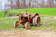 Rusty Tractor Wheel Free Stock Photo - Public Domain Pictures