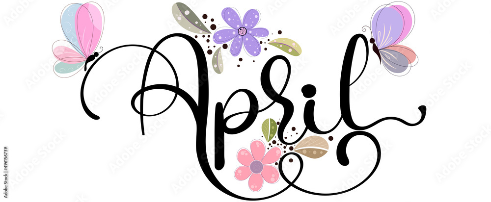 Month Of April Clipart