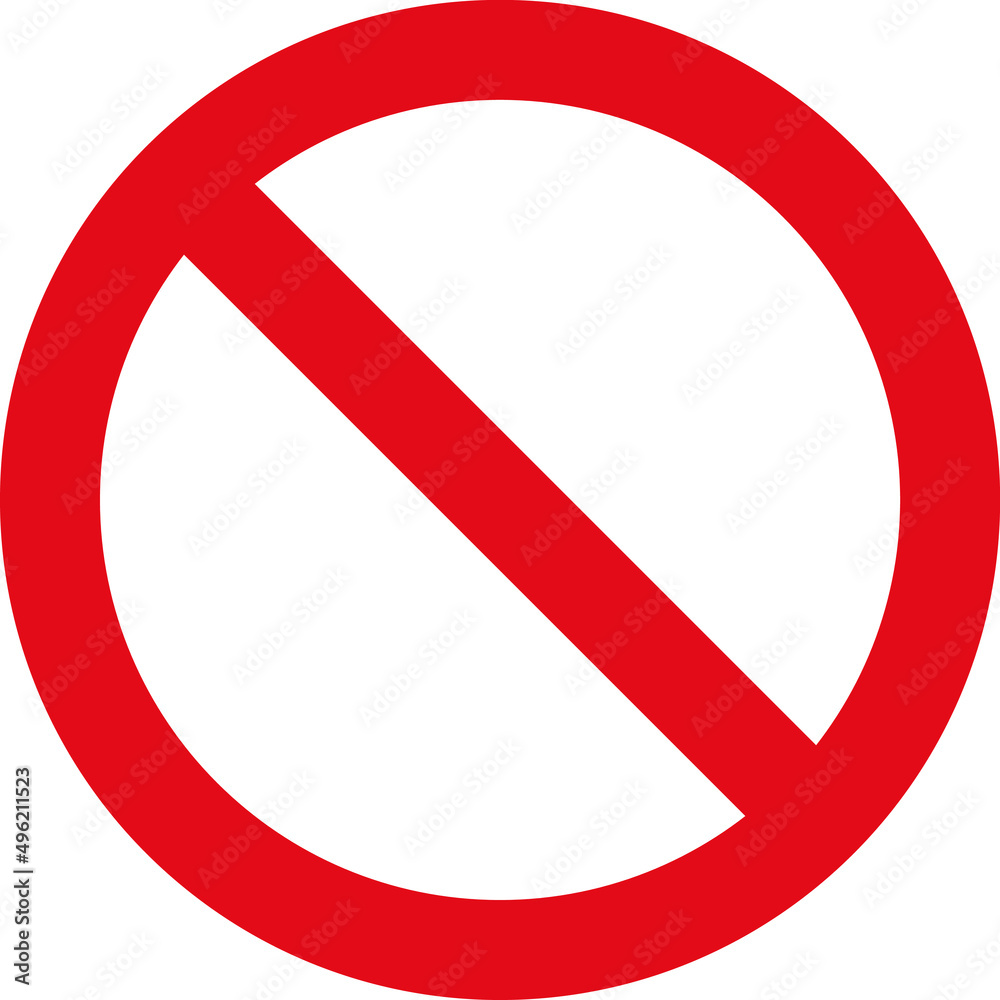 Stop Sign Vector Illustration. Don't do it. Graphic Resource. Stock ...