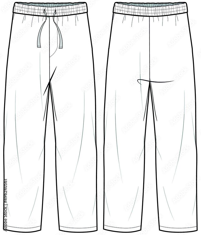 Mens Elasticated Waist Bottom, Pajama Pants with String Bow, Men's ...