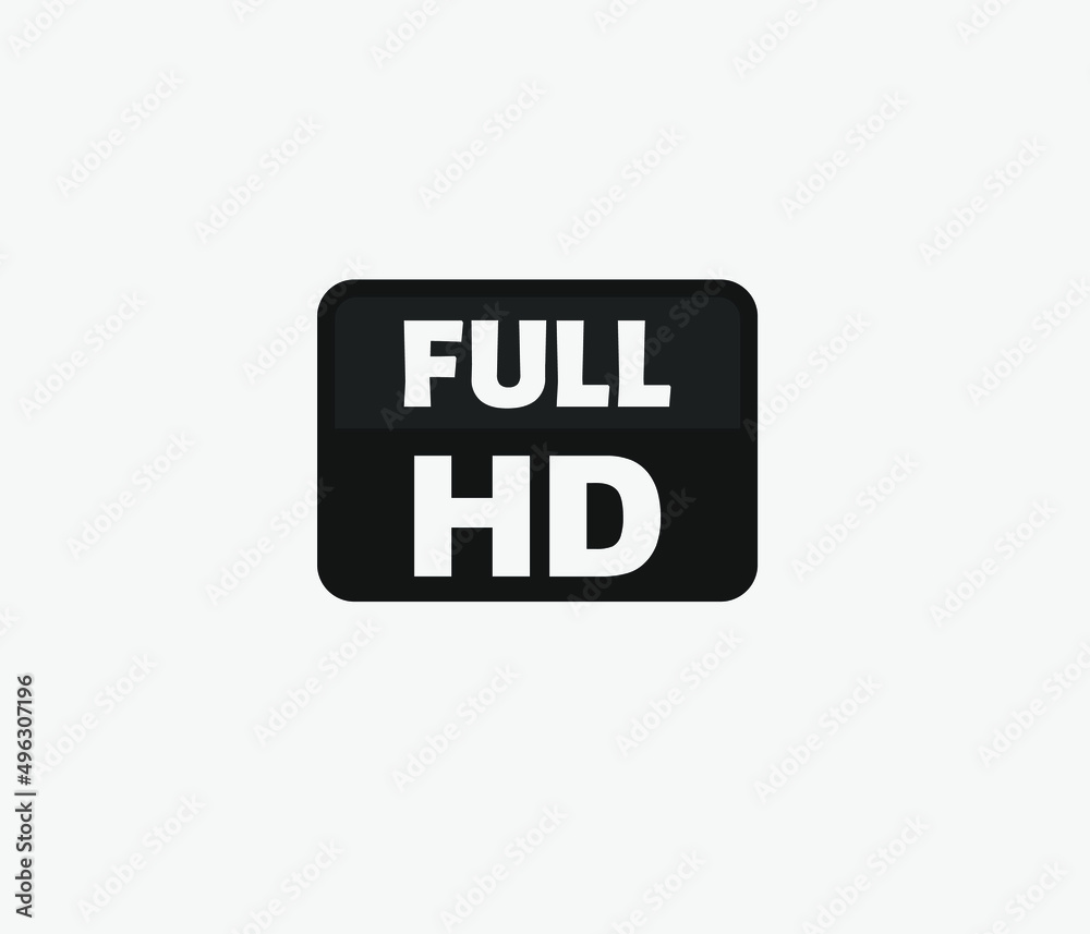 Stock-Vektorgrafik „Full HD vector icon. Editable stroke. Symbol in ...