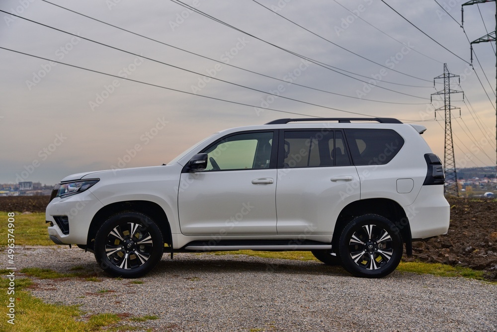 Toyota Land Cruiser Executive. Iconic universal off-road. General side ...