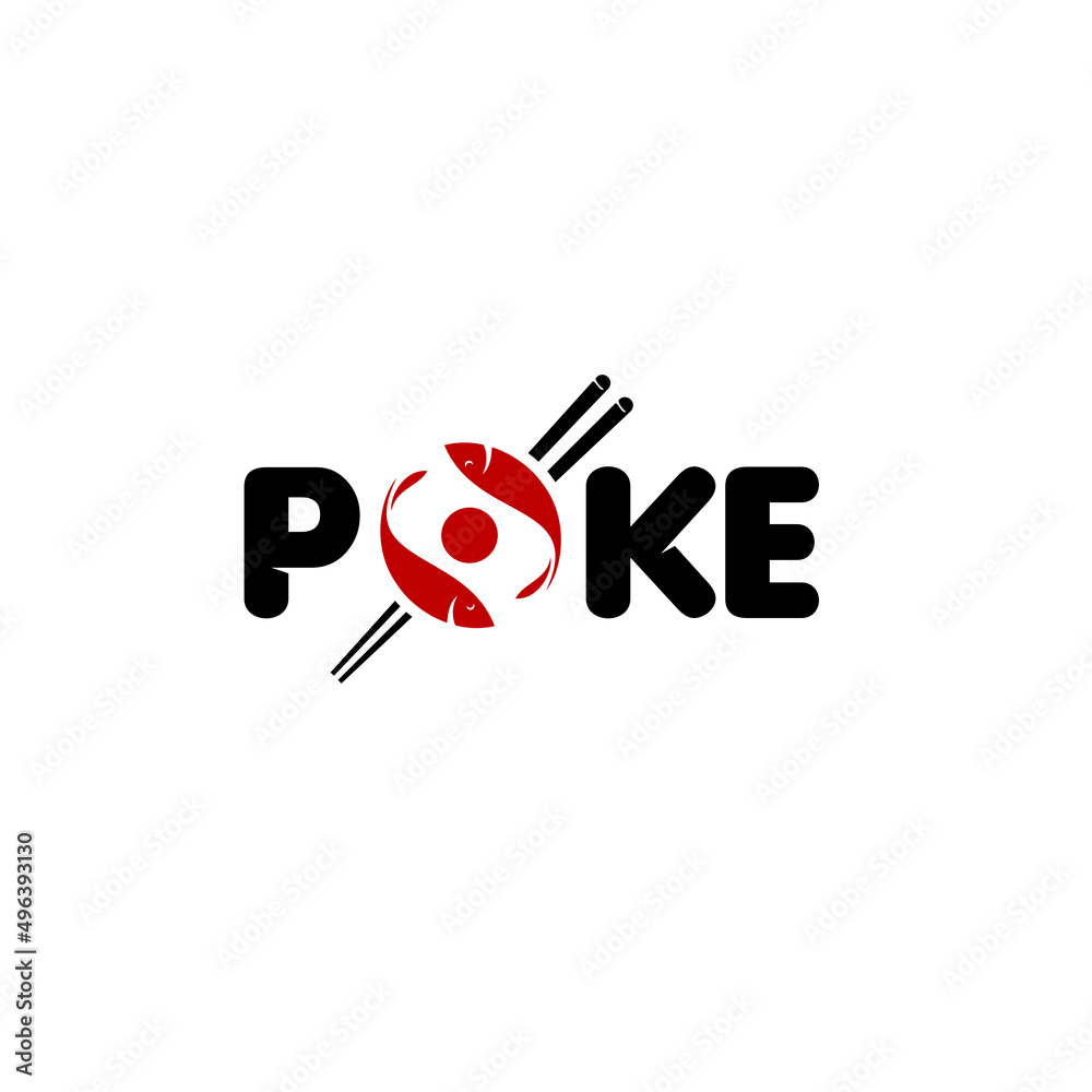 japanese poke bowl. restaurant in a new food hall concept. Asian ...