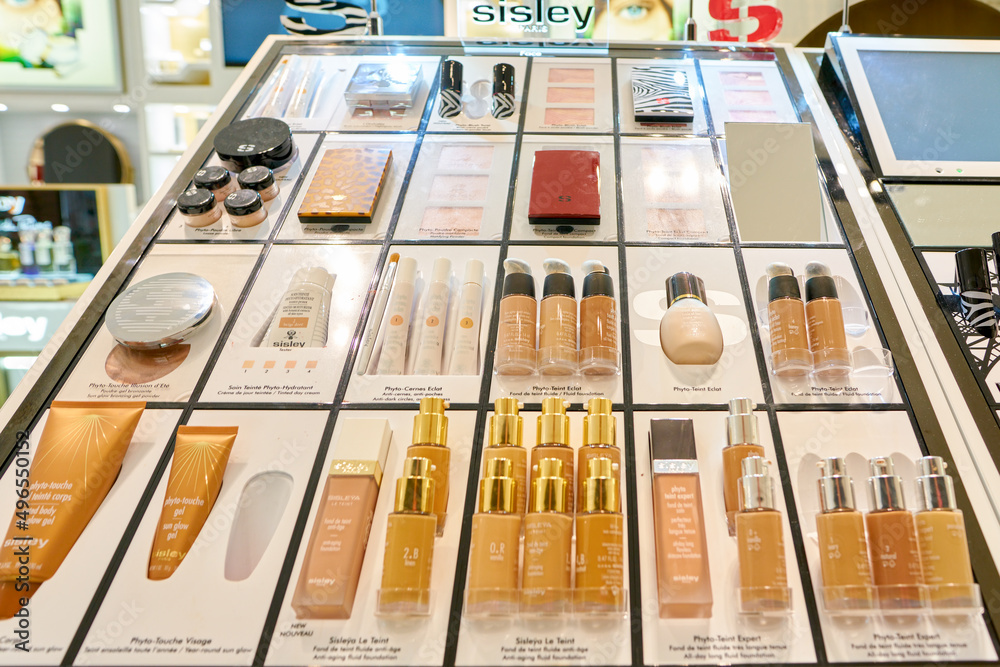 ROME, ITALY - CIRCA NOVEMBER, 2017: Sisley cosmetics sit on display at ...