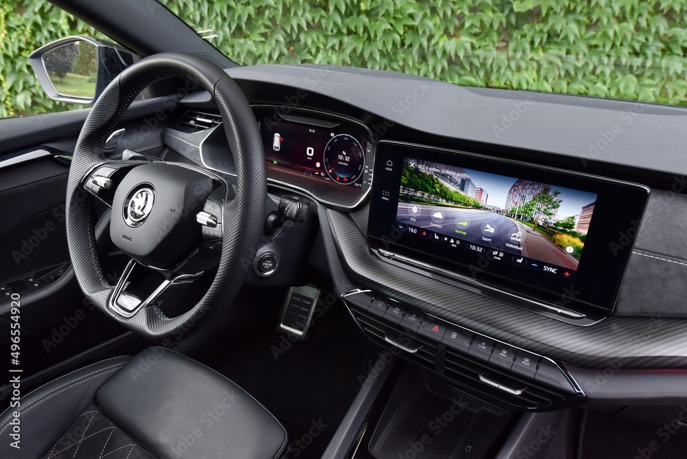 ภาพถ่าย Stock Škoda Octavia Combi RS. The fourth generation of the ...