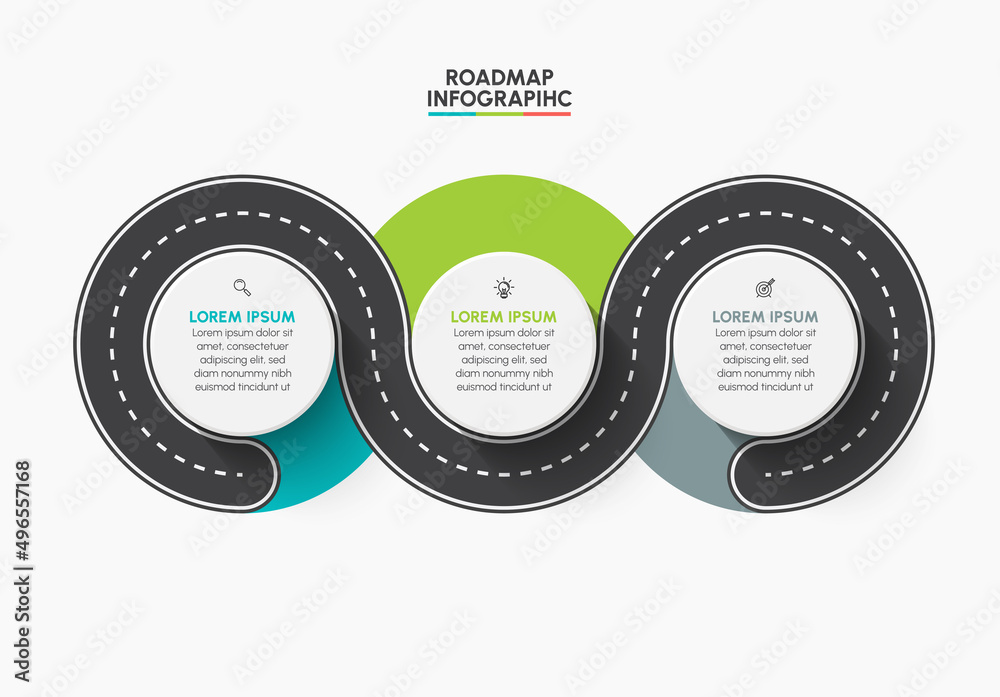 Business road map timeline infographic icons designed for abstract ...