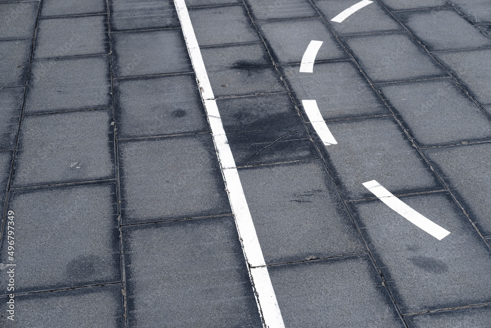 lines on the ground marking a sports field Stock Photo | Adobe Stock