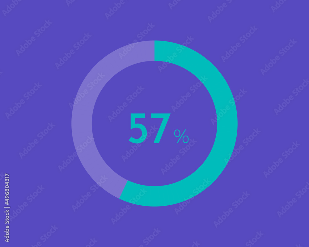Stock-Vektorgrafik 57 Percentage diagrams on blue color background HD ...