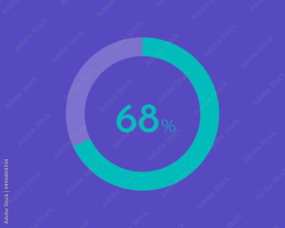 68 Percentage diagrams on blue color background HD, pie chart for Your ...