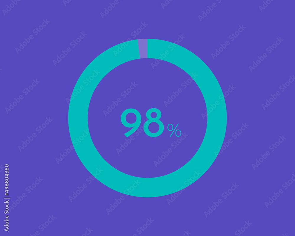 98 Percentage diagrams on blue color background HD, pie chart for Your ...