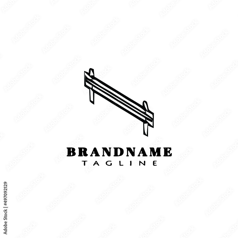 guardrail logo icon design template black isolated vector illustration ...