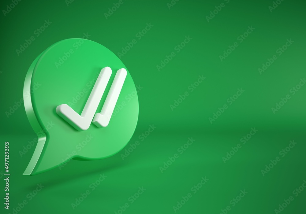 Ilustração whatsapp messenger double check. double mark, message ...