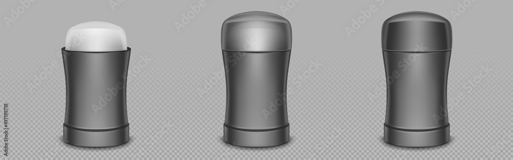 Deodorant stick bottle realistic mockup. Antiperspirant packaging ...