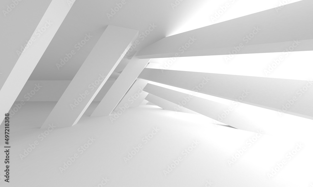Abstract White Architecture Design Concept Stock Illustration | Adobe Stock