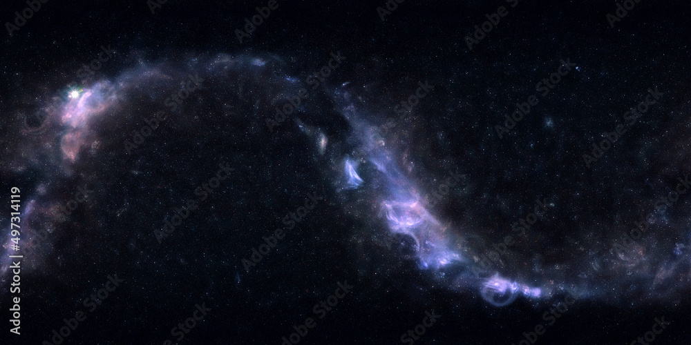 milkyway galaxy 360° x 180° vr environment equirectangular Stock ...