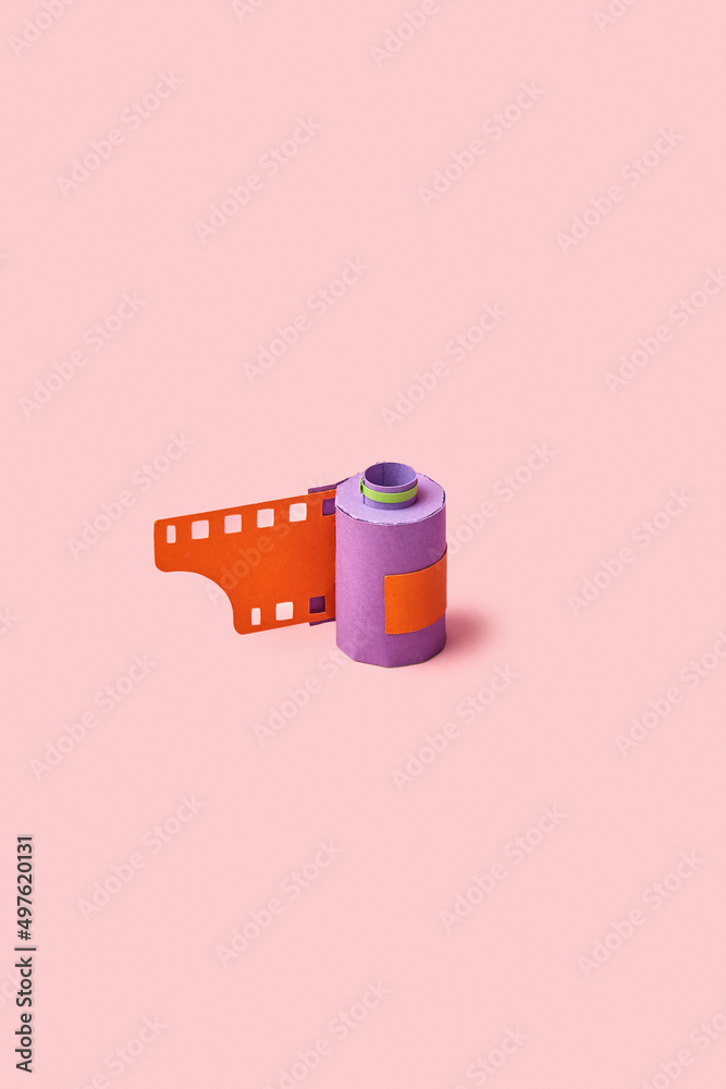 Papercraft roll of film Stock Photo | Adobe Stock