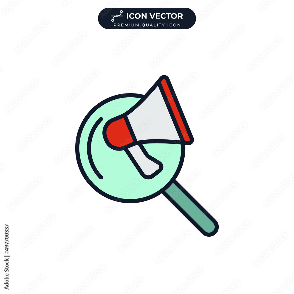market research icon symbol template for graphic and web design ...