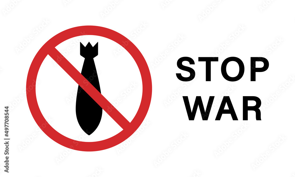 Vector de Stock Atomic Missile Ban Sign. No Fly Nuke Weapon Icon ...