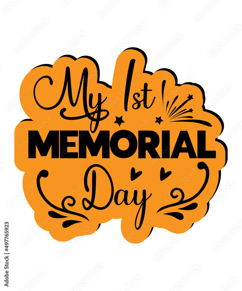 Image vectorielle Stock Memorial Day Bundle - Patriotic Quotes for ...