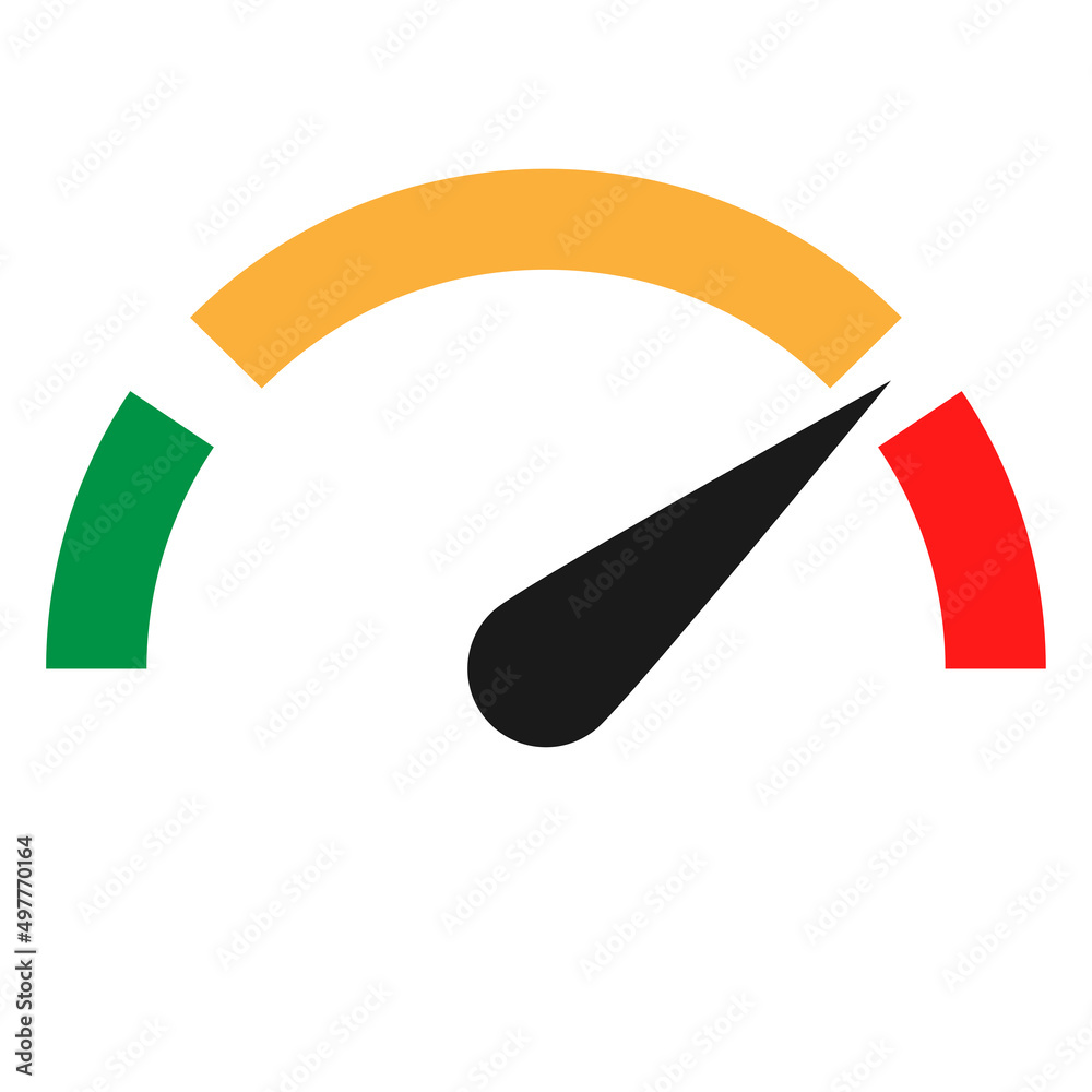 Gauge, meter, level indicator icon, symbol Stock Vector | Adobe Stock