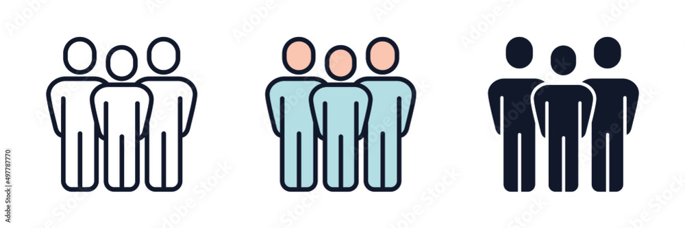 team icon symbol template for graphic and web design collection logo ...